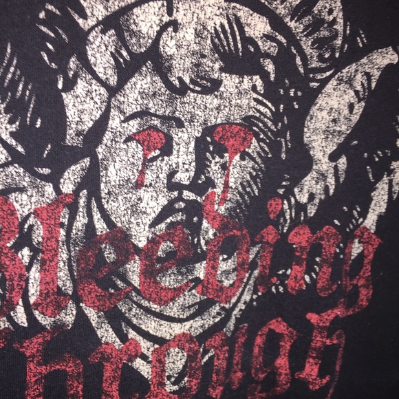 Kavio | Tops | Vintage Bleeding Through Band Tee | Poshmark